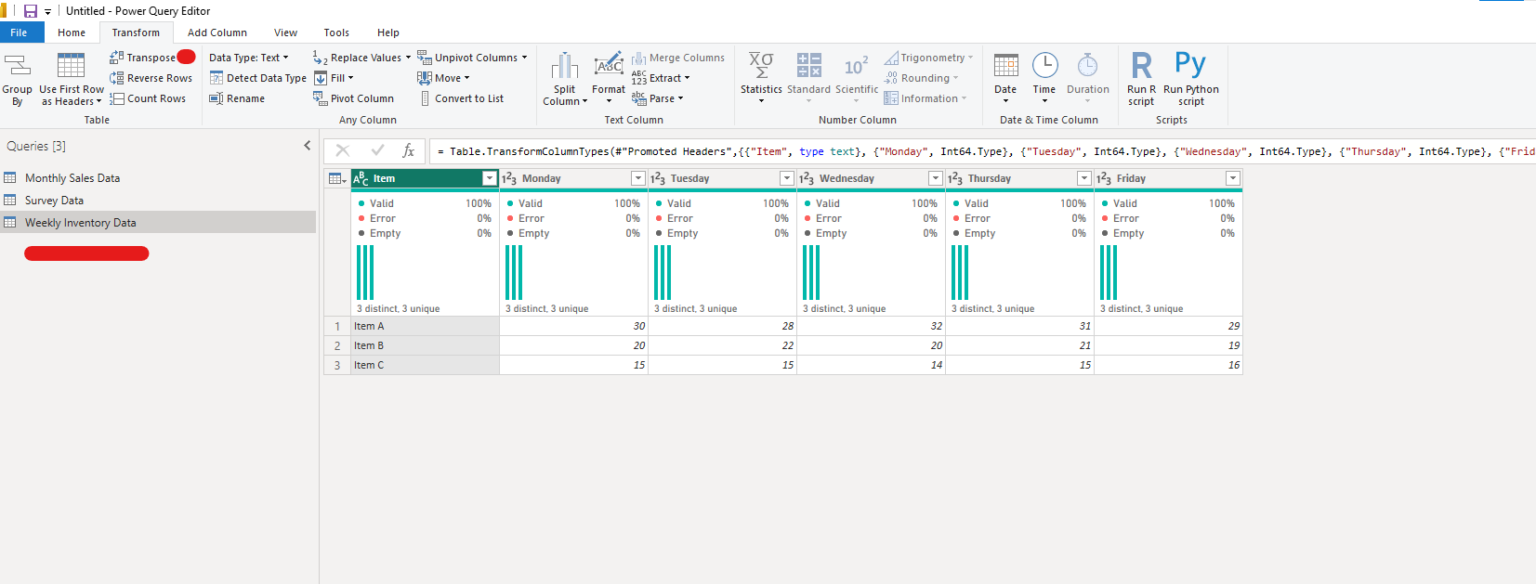 Pivot Unpivot and Transpose in Power BI Power Query Pivot Unpivot and Transpose in Power BI Power Query