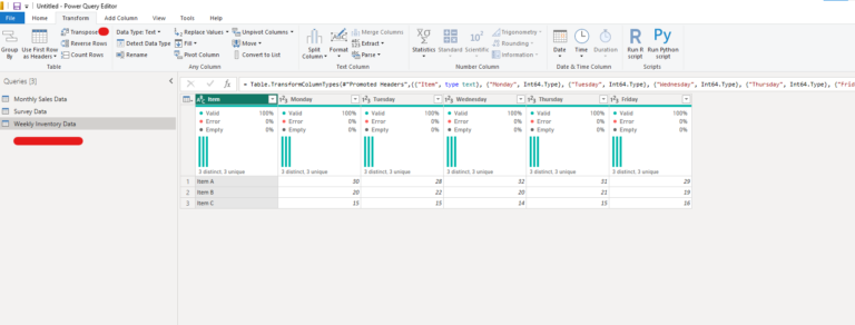 Pivot Unpivot and Transpose in Power BI Power Query Pivot Unpivot and Transpose in Power BI Power Query